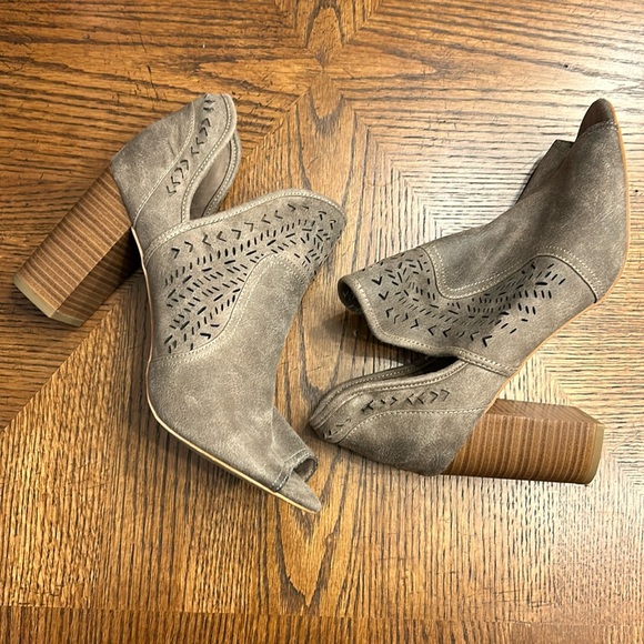 Fergalicious | Shoes | Fergalicious Gray Booties Nwot | Poshmark